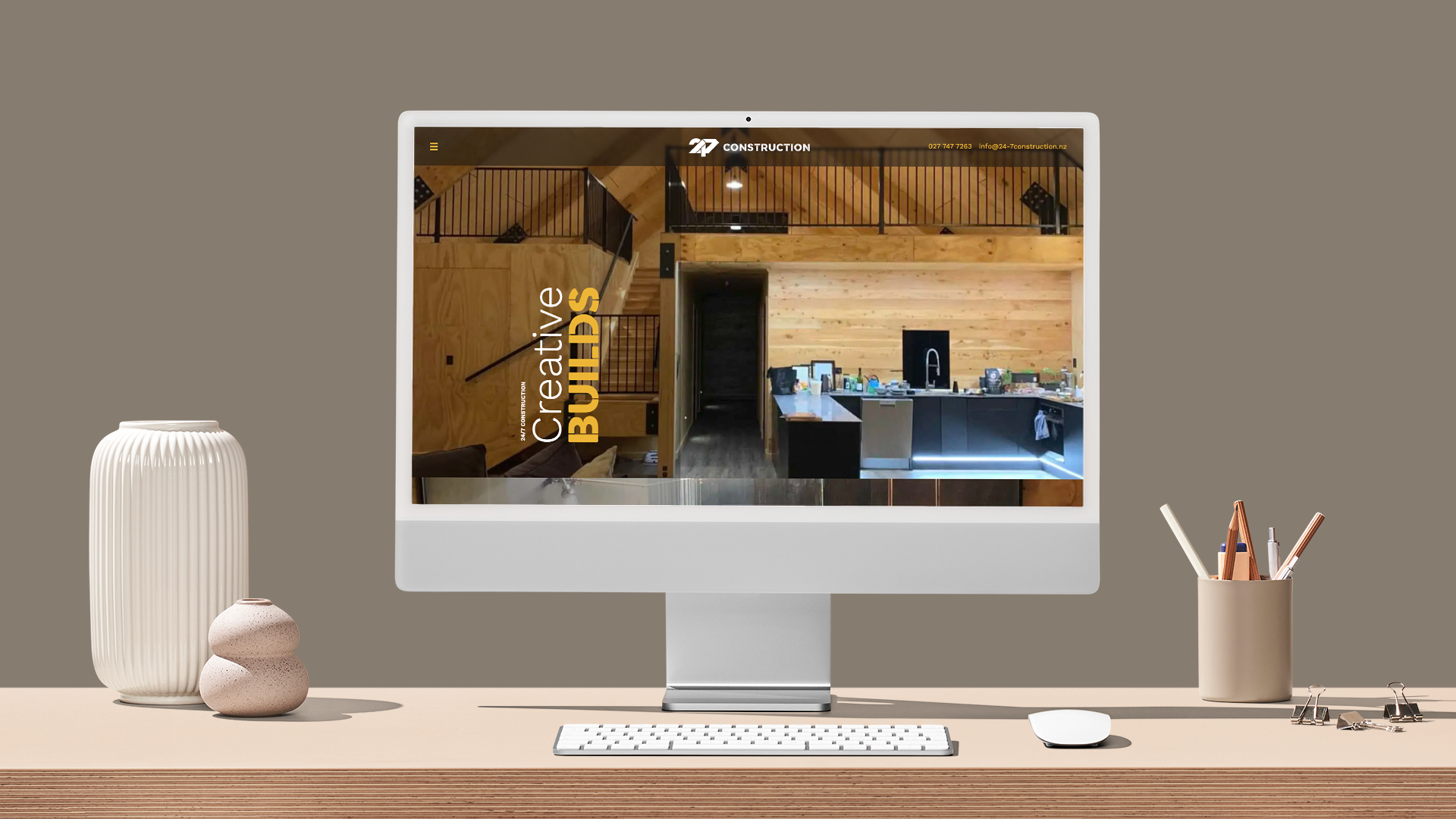 24/7 Construction | Yellow Design